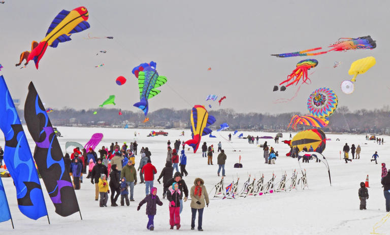 Kites on Ice Festival in Buffalo