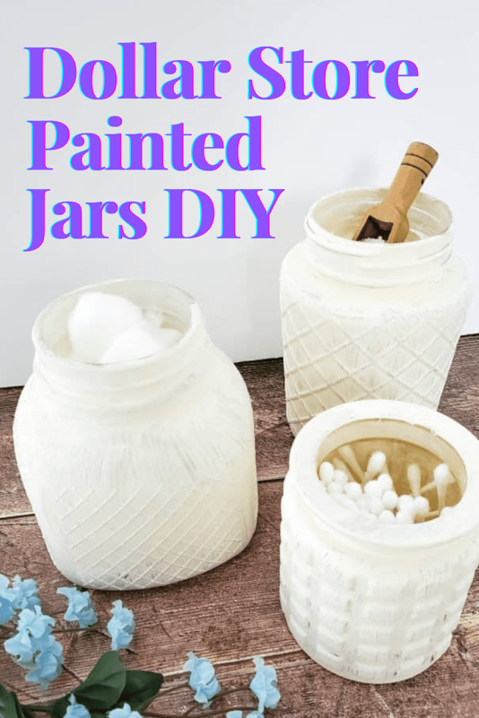 Dollar Store DIY Painted Jars