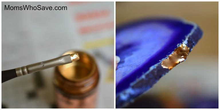 Make These Gorgeous DIY Agate Slice Coasters With Gilded-Edges