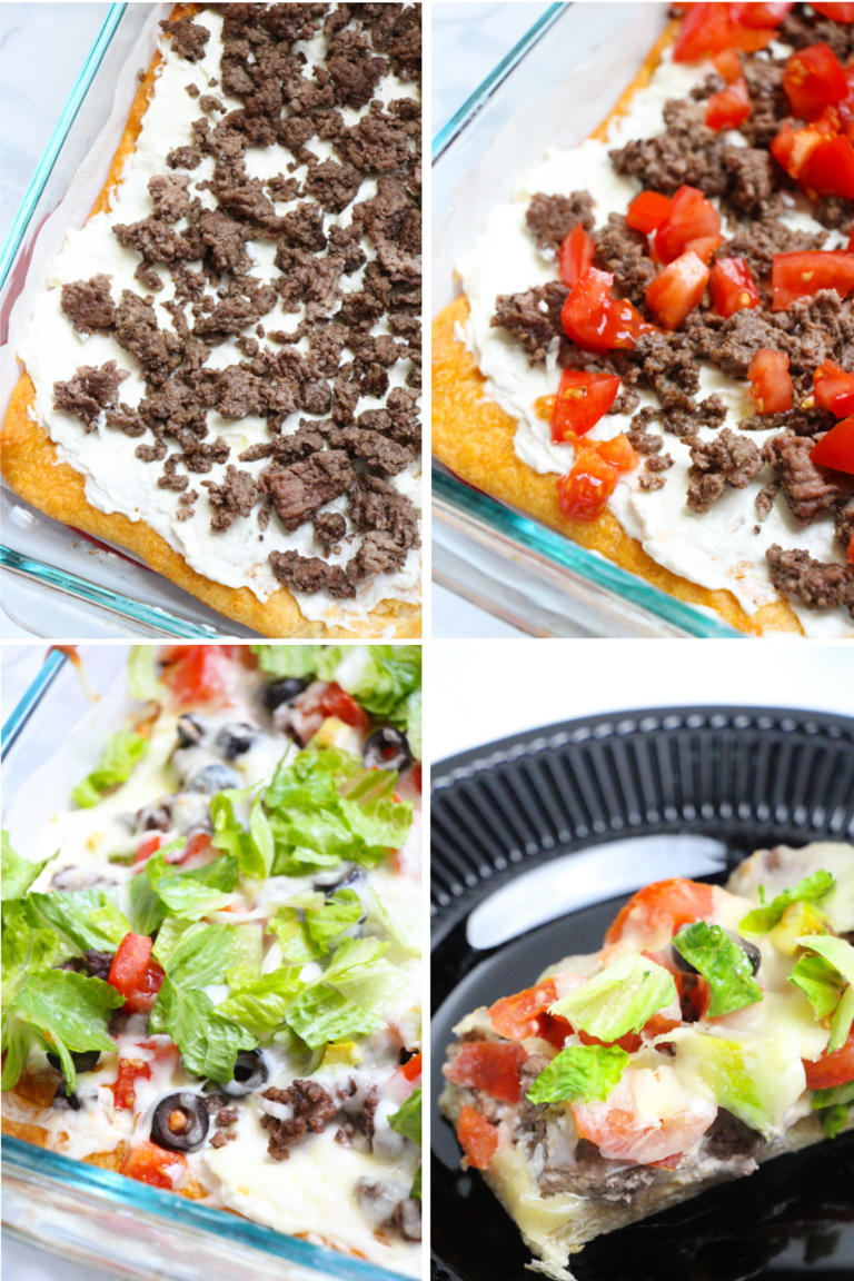 Easy Crescent Roll Taco Pizza Recipe