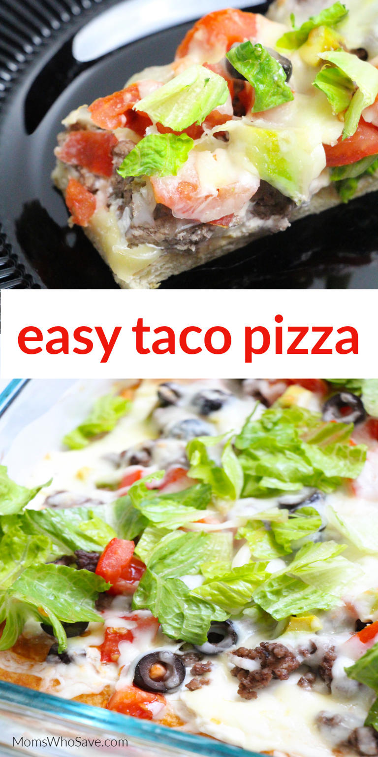 Easy Crescent Roll Taco Pizza Recipe