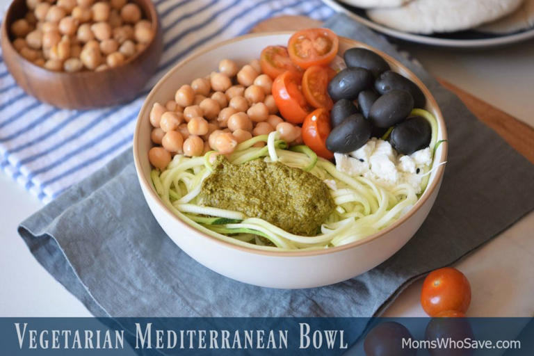 Mediterranean Buddha bowl (vegetarian & vegan options)