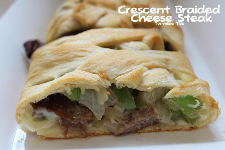 Philly Cheesesteak Crescent Braid Recipe