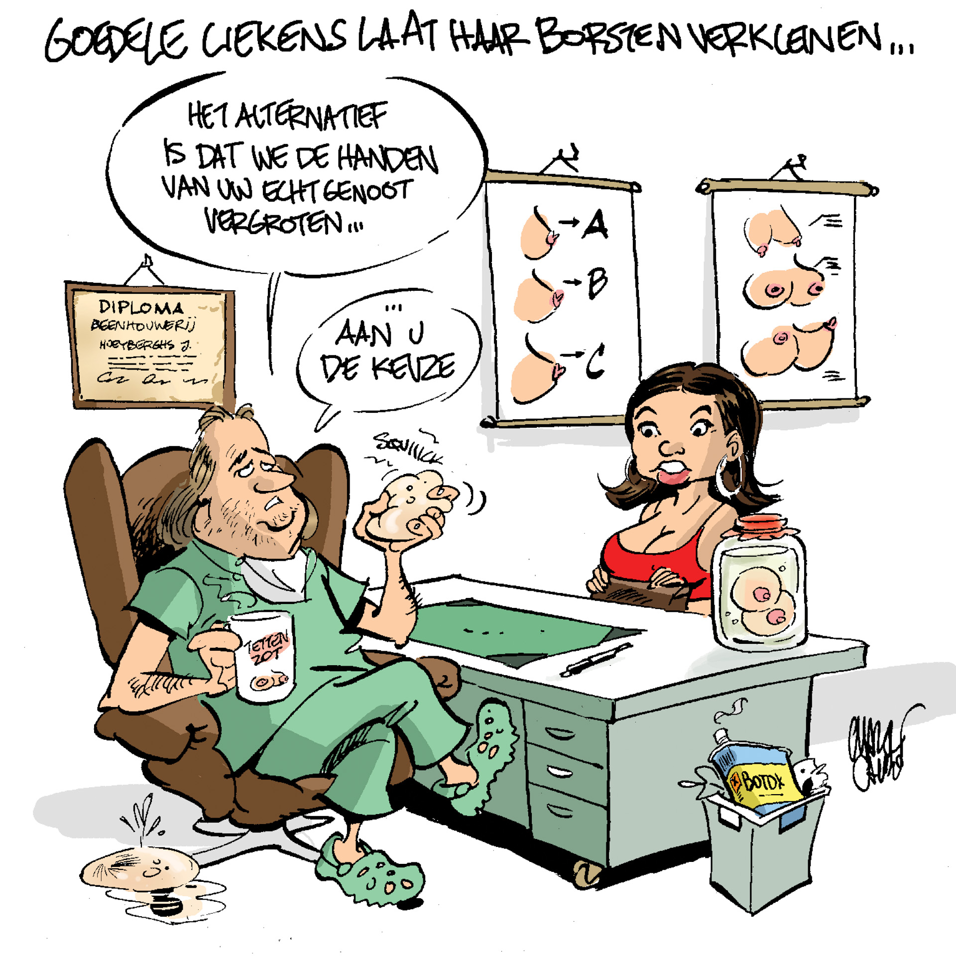 Story-cartoonist vreest voor zijn leven