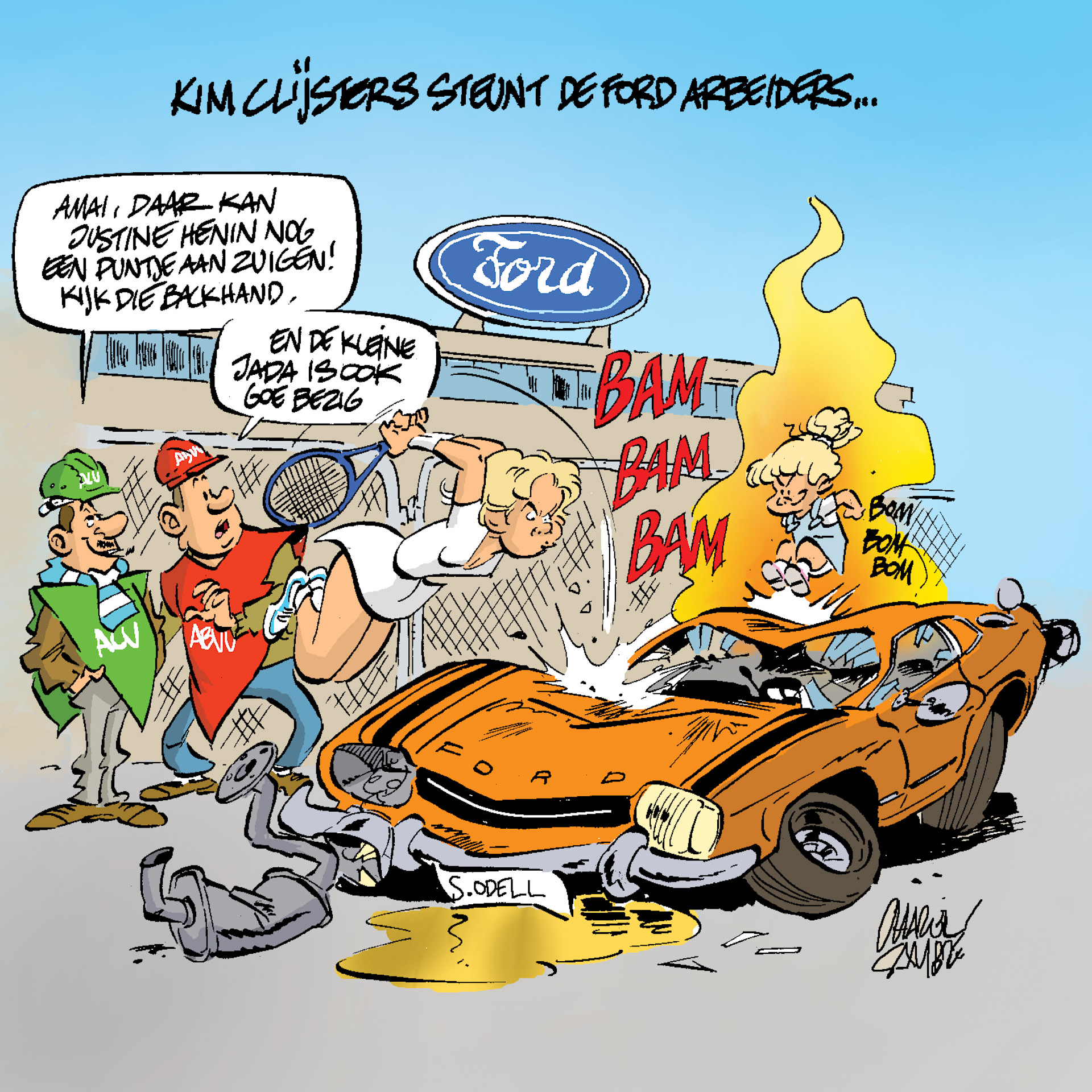 Kim Clijsters razend