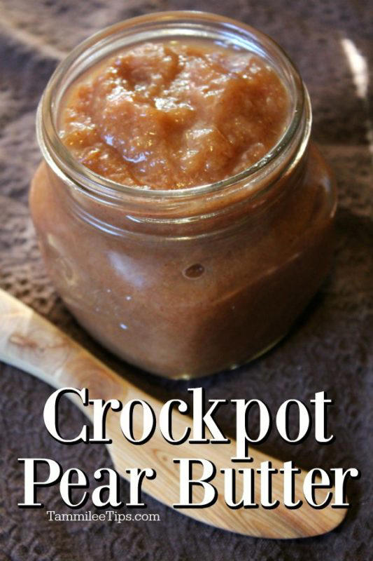 Crock Pot Pear Butter Recipe