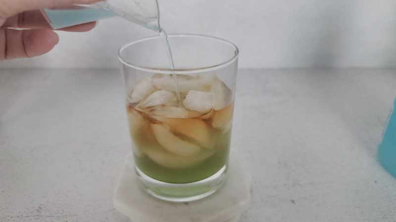 Easy two ingredients Incredible Hulk Drink recipe