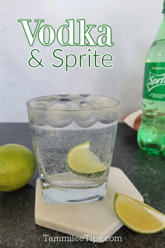 Super easy two ingredient Vodka and Sprite Cocktail
