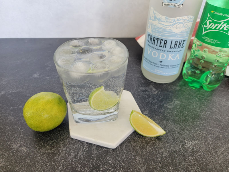 Super easy two ingredient Vodka and Sprite Cocktail