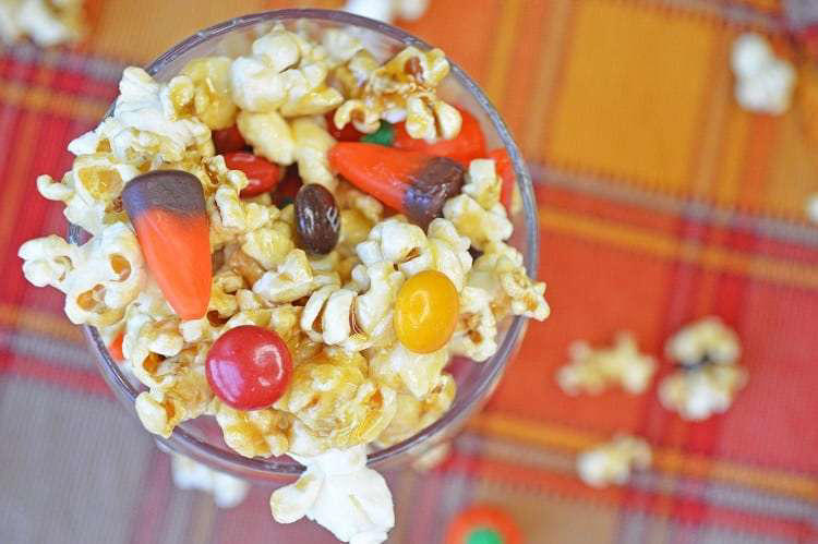 Fun Fall Caramel Corn Snack Mix