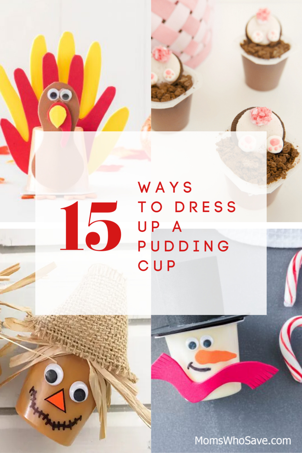 15 Snack Pack Pudding Cups Crafts: Dress Up Your Pudding Cups