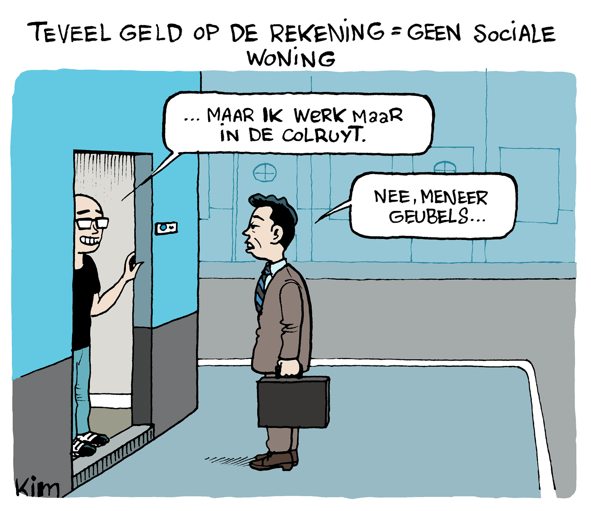 Moet Geubels zijn sociale woning verlaten?