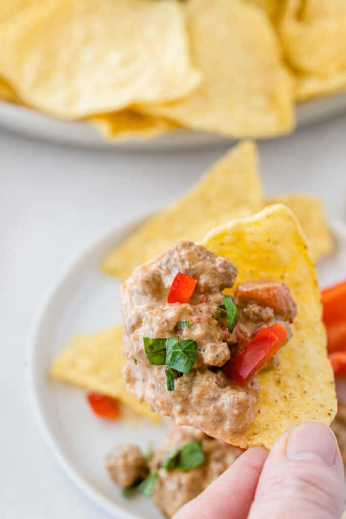 Rotel Sausage Dip