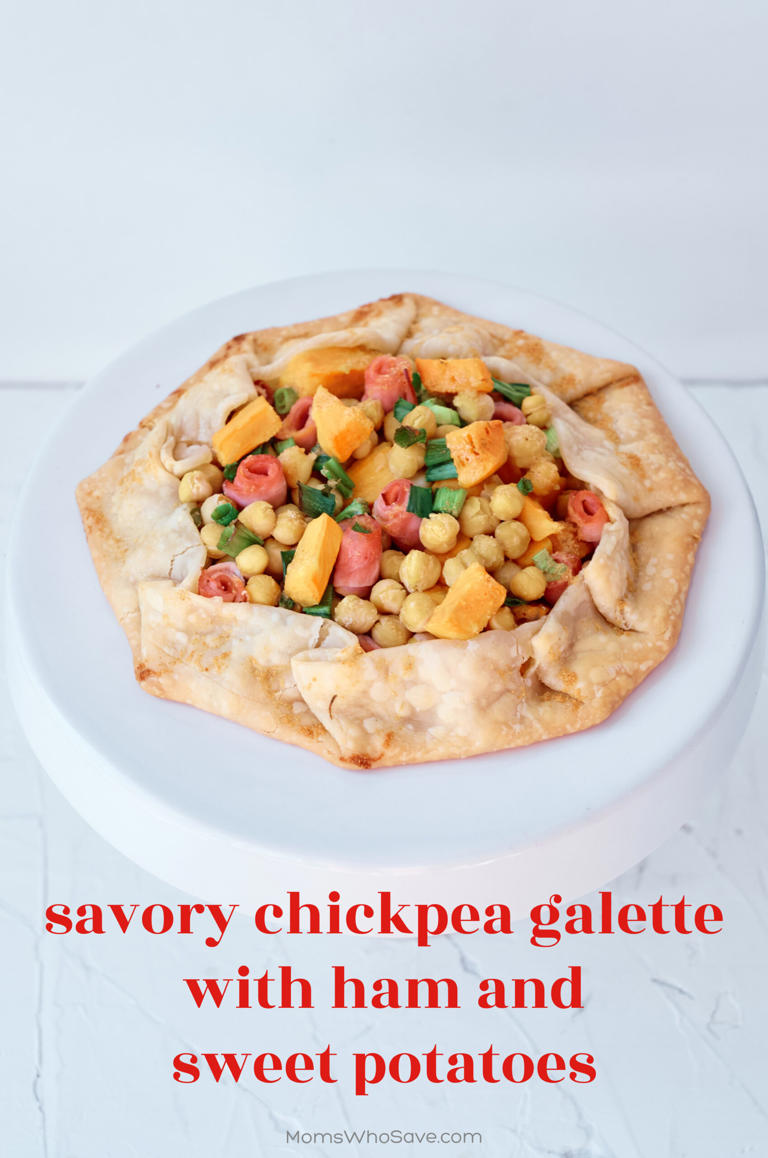 Make This Savory Chickpea Galette with Ham and Sweet Potatoes