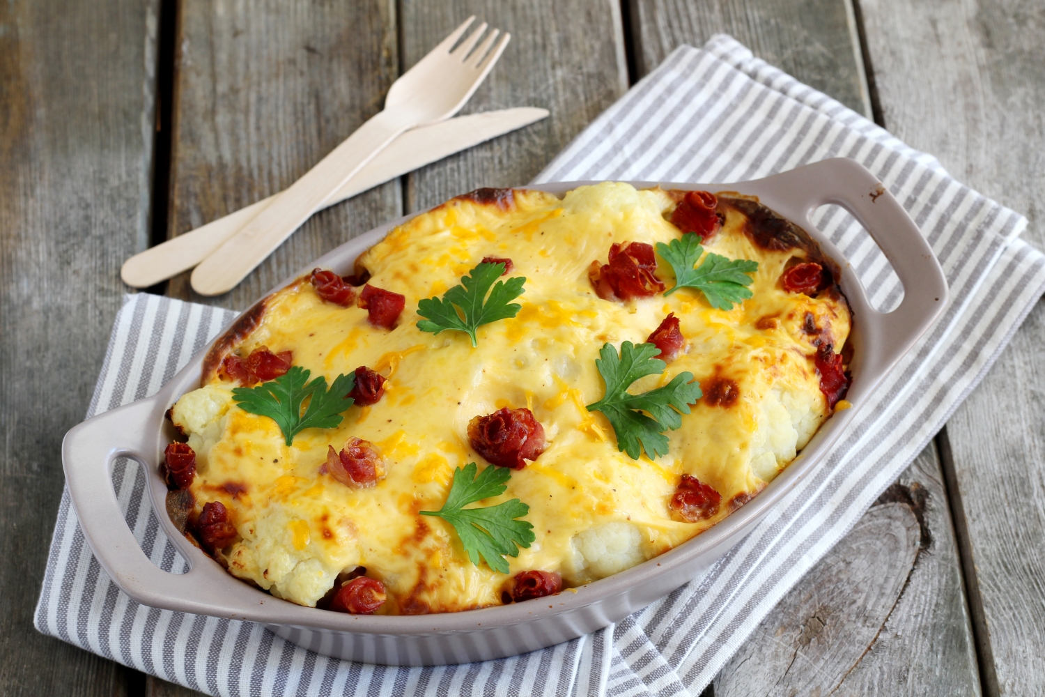 Gratinado de couve-flor: um prato fácil, saboroso e barato