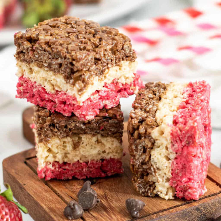 Neapolitan Rice Krispies Treats