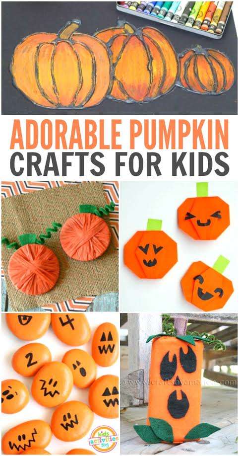 Adorable Pumpkin Crafts for Kids