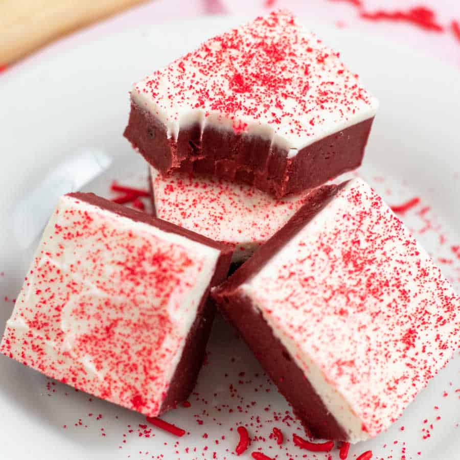Easy Red Velvet Fudge