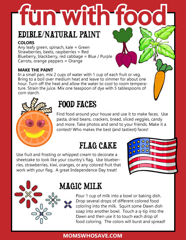 Fun With Food (Free Printable)