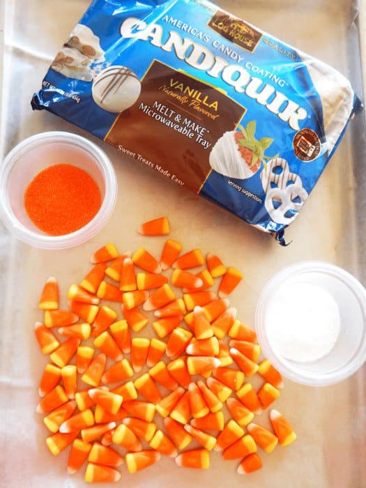 Easy Candy Corn Bark Recipe!