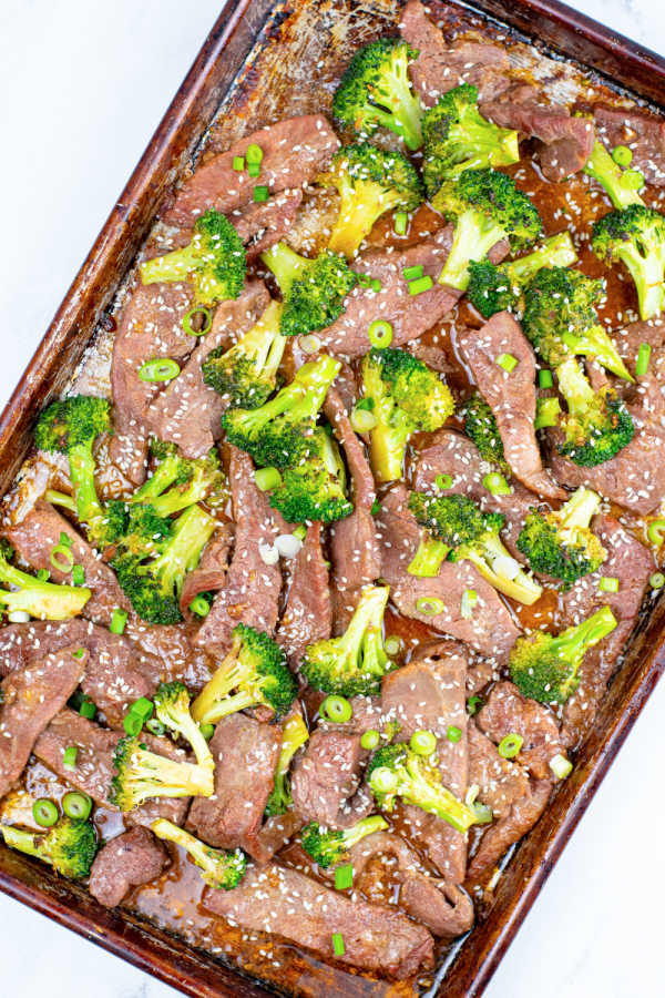 Sheet Pan Beef and Broccoli