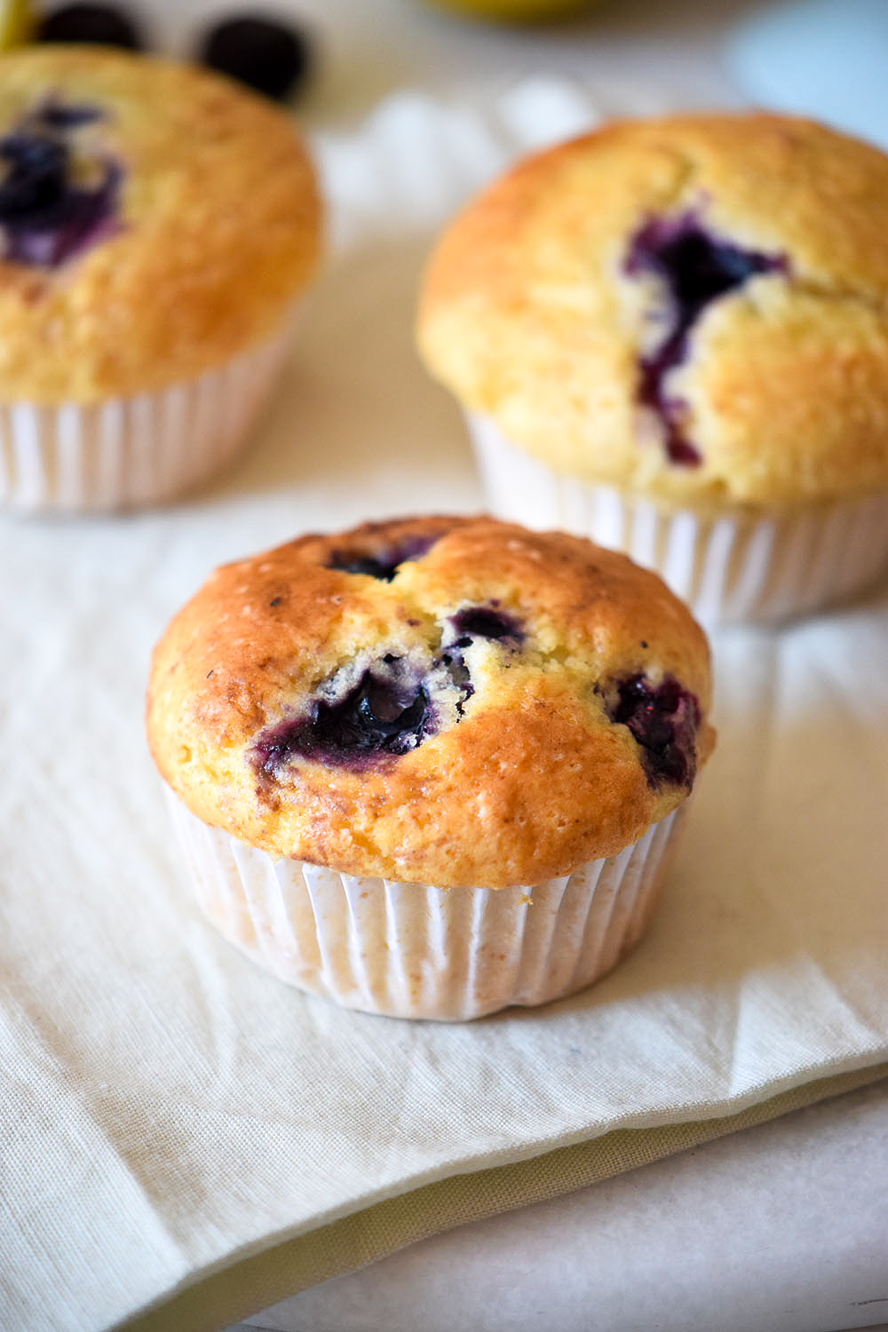 Lemon Blueberry Muffins (With Dairy-Free Option)