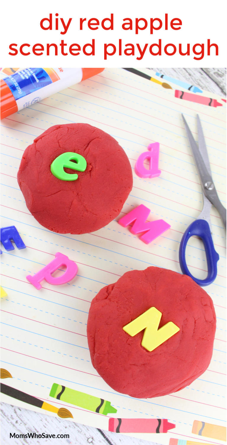 Make This DIY Red Apple Playdough (It Smells Like Apples Too!)