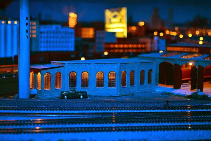 Summer night trains at Twin City Model Railroad Museum