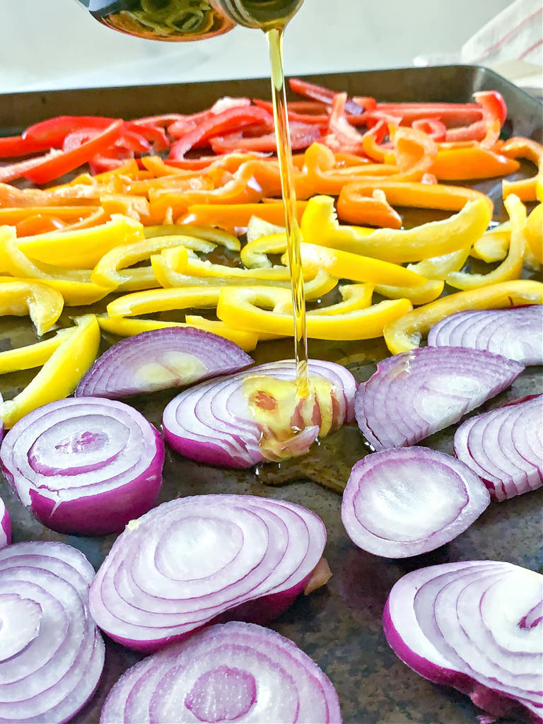 Chili lime shrimp tacos - sheet pan dinner