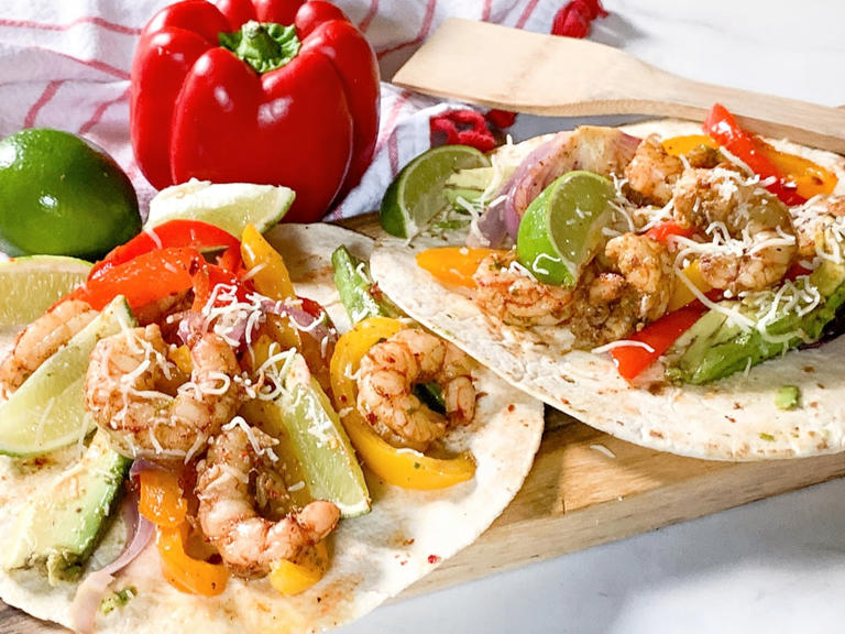 Chili Lime Shrimp Tacos - Sheet Pan Dinner