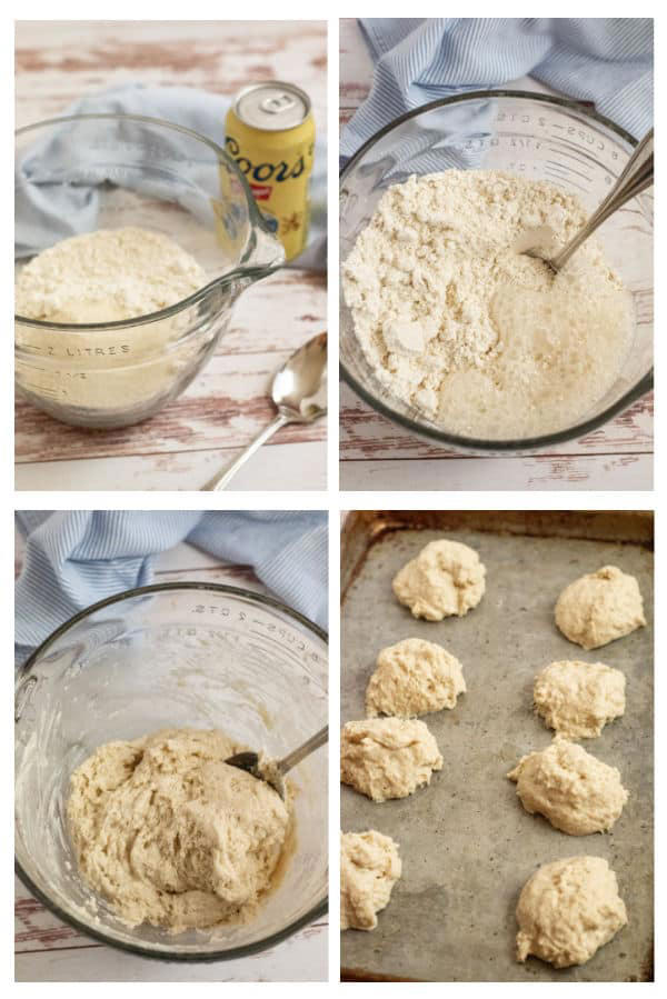 3 Ingredient Beer Biscuits with Bisquick