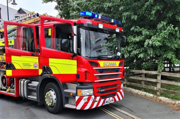 Firefighters tackle 'wasteland fire' in East Cowes