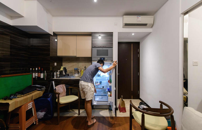 See the 'coffin homes' of the world's most expensive city