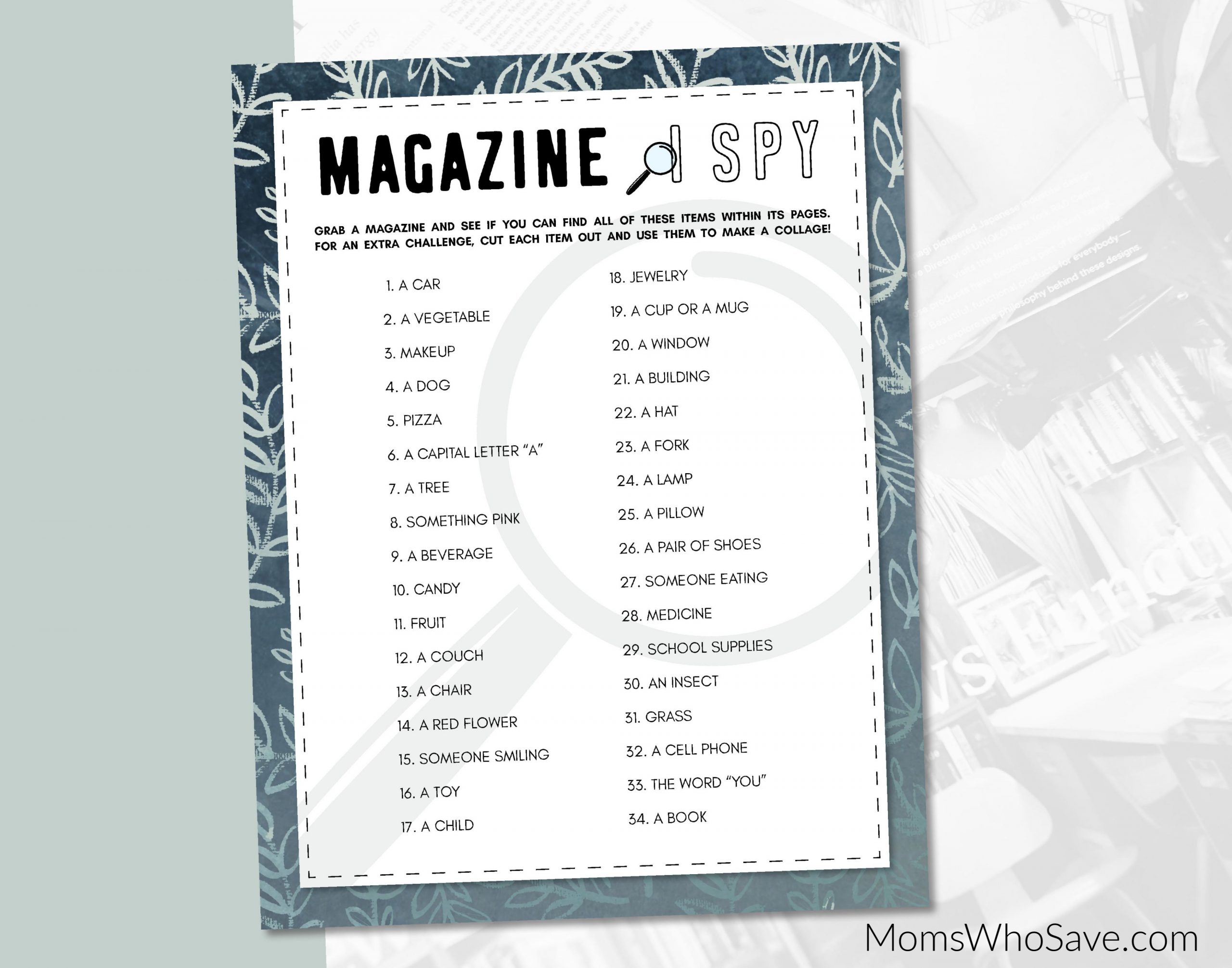 Magazine I Spy Game Printable: 2 Fun Ways to Play!