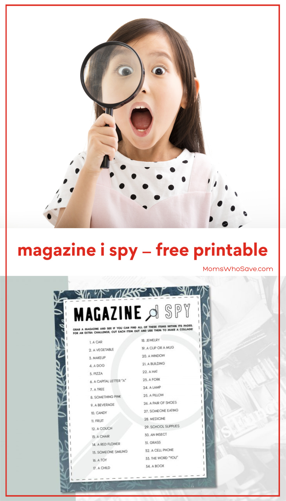 Magazine I Spy Game Printable: 2 Fun Ways to Play!
