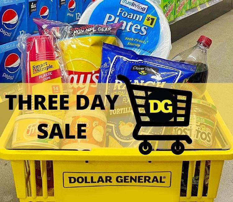 Dollar General 3-Day Sale!