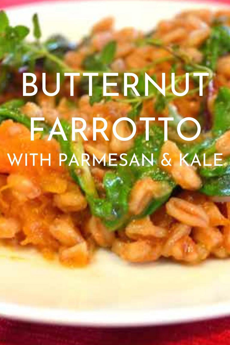 Easy farro risotto with butternut squash