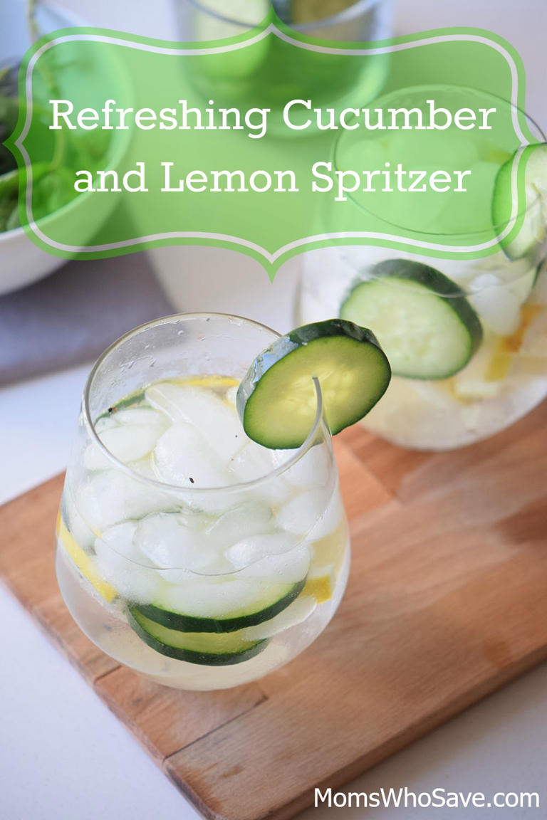 Refreshing Cucumber & Lemon Spritzer