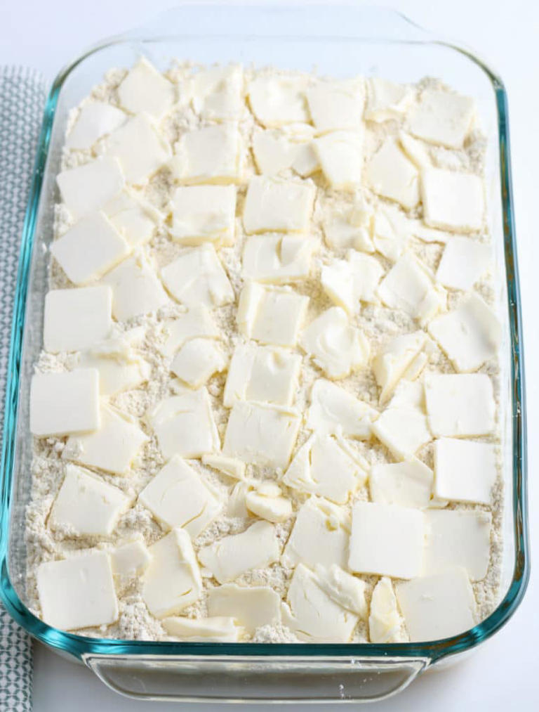 The easiest peach cake
