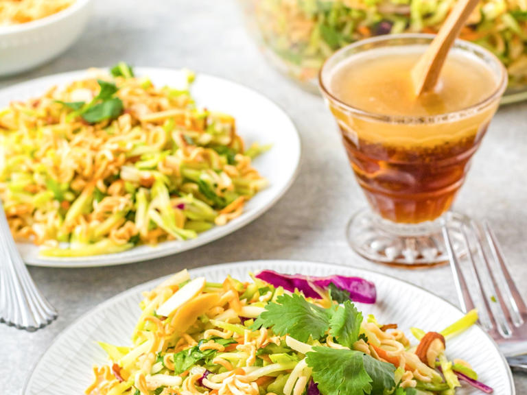 Broccoli Slaw and Homemade Dressing Recipe