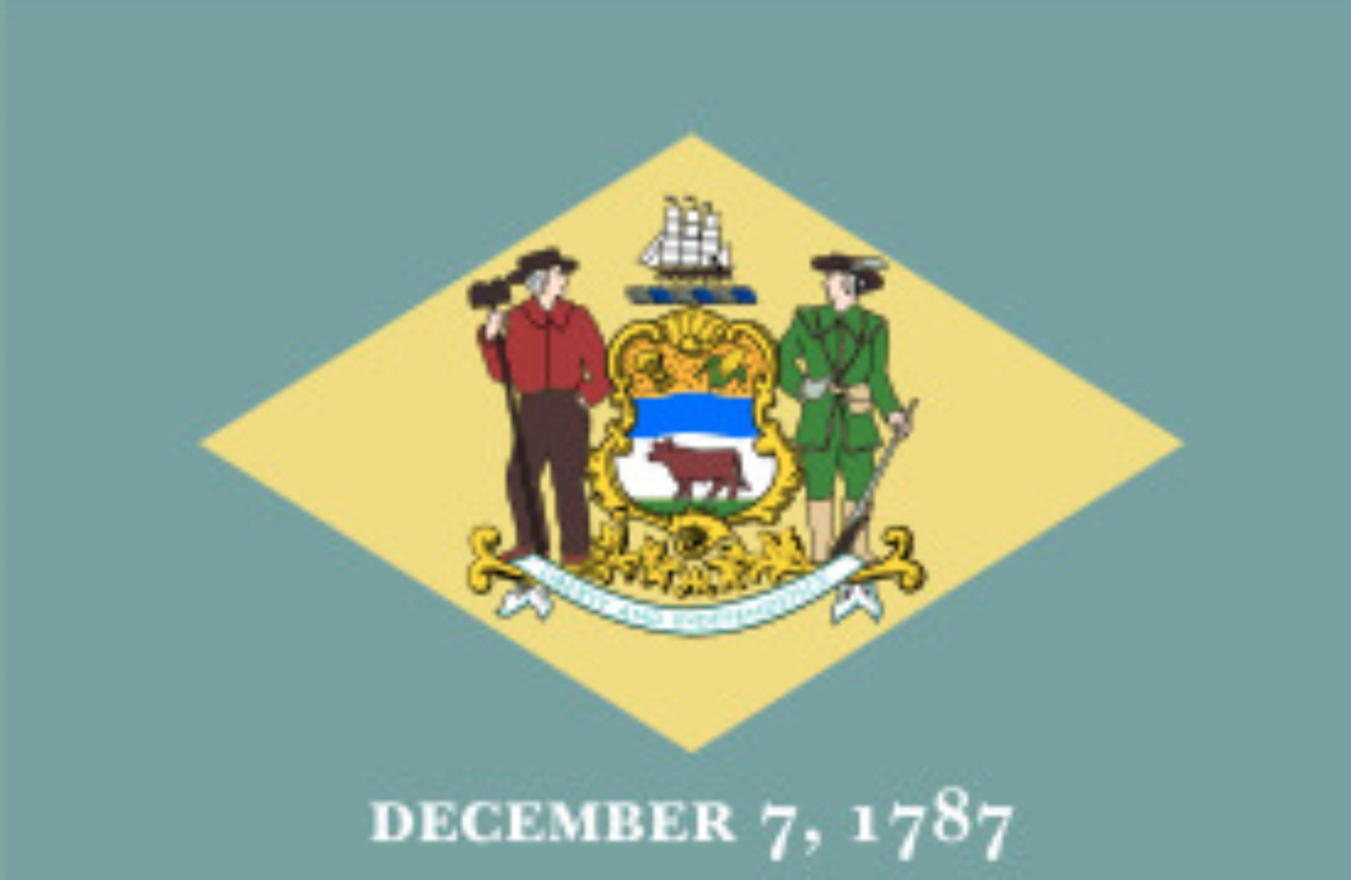 What do the 50 state flags of the US represent?