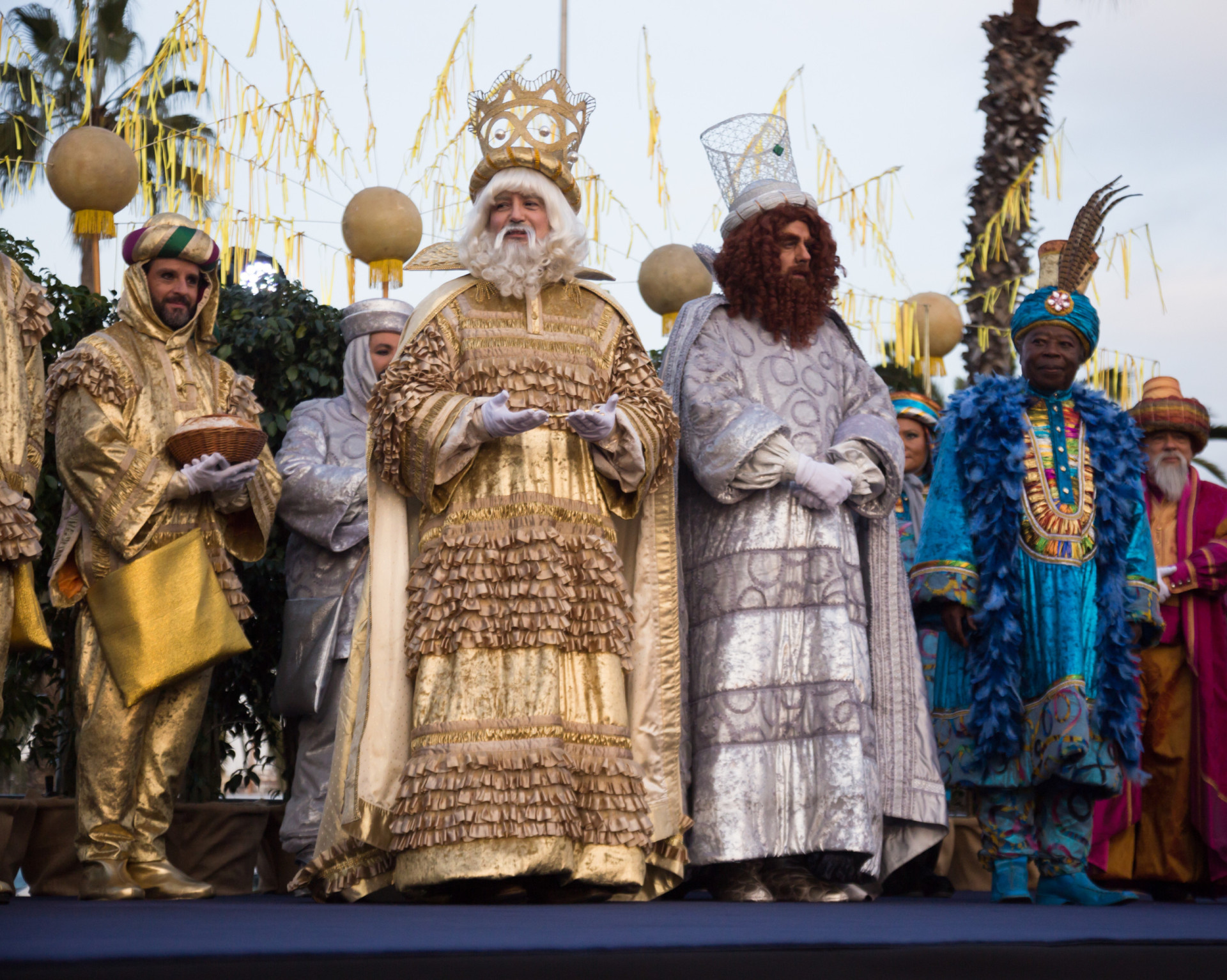 The three Magi and other gift-bringers from around the world