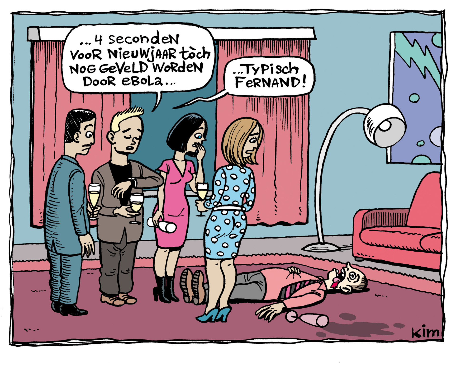 Uitgeteld het nieuwe jaar in!