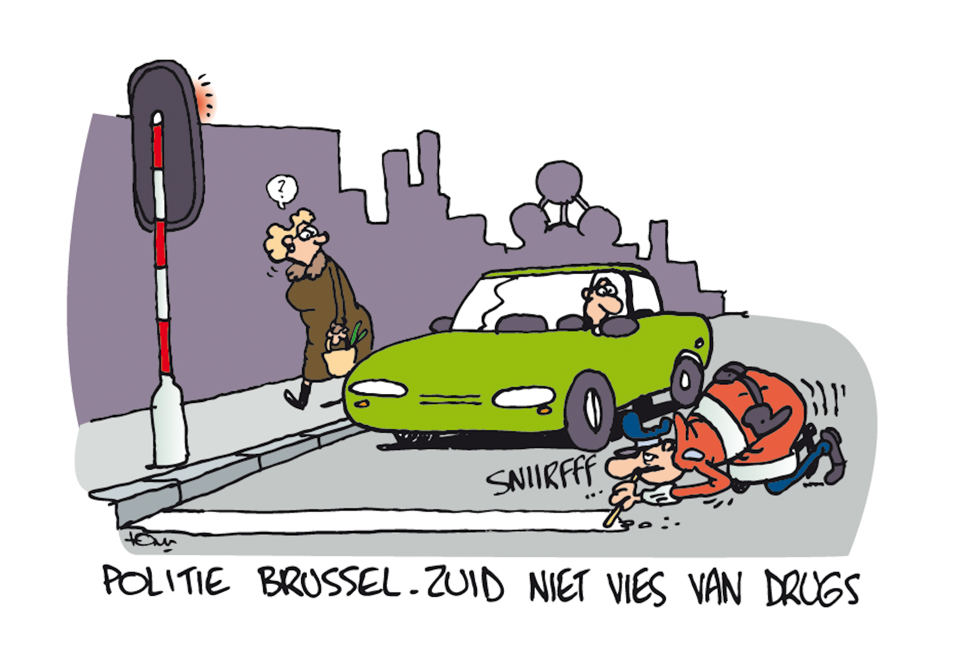 Brusselse flikken aan de drugs