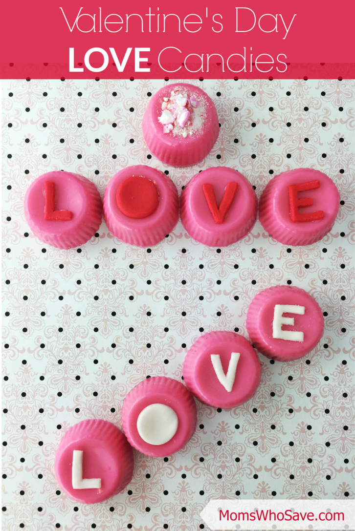 Make these cute Valentine’s Day LOVE candies