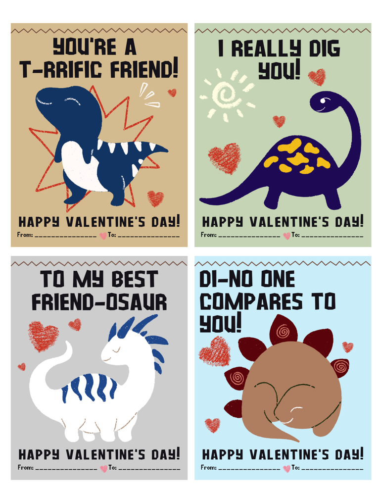 25+ Free Kids Printable Valentines Cards