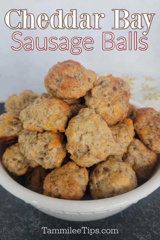 Cheddar Bay Sausage Balls (4 Ingredients)