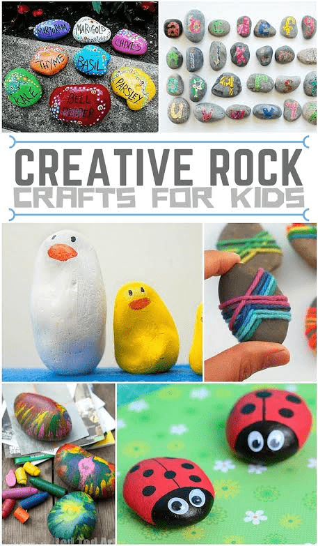 13 Creative Rock Crafts for Kids