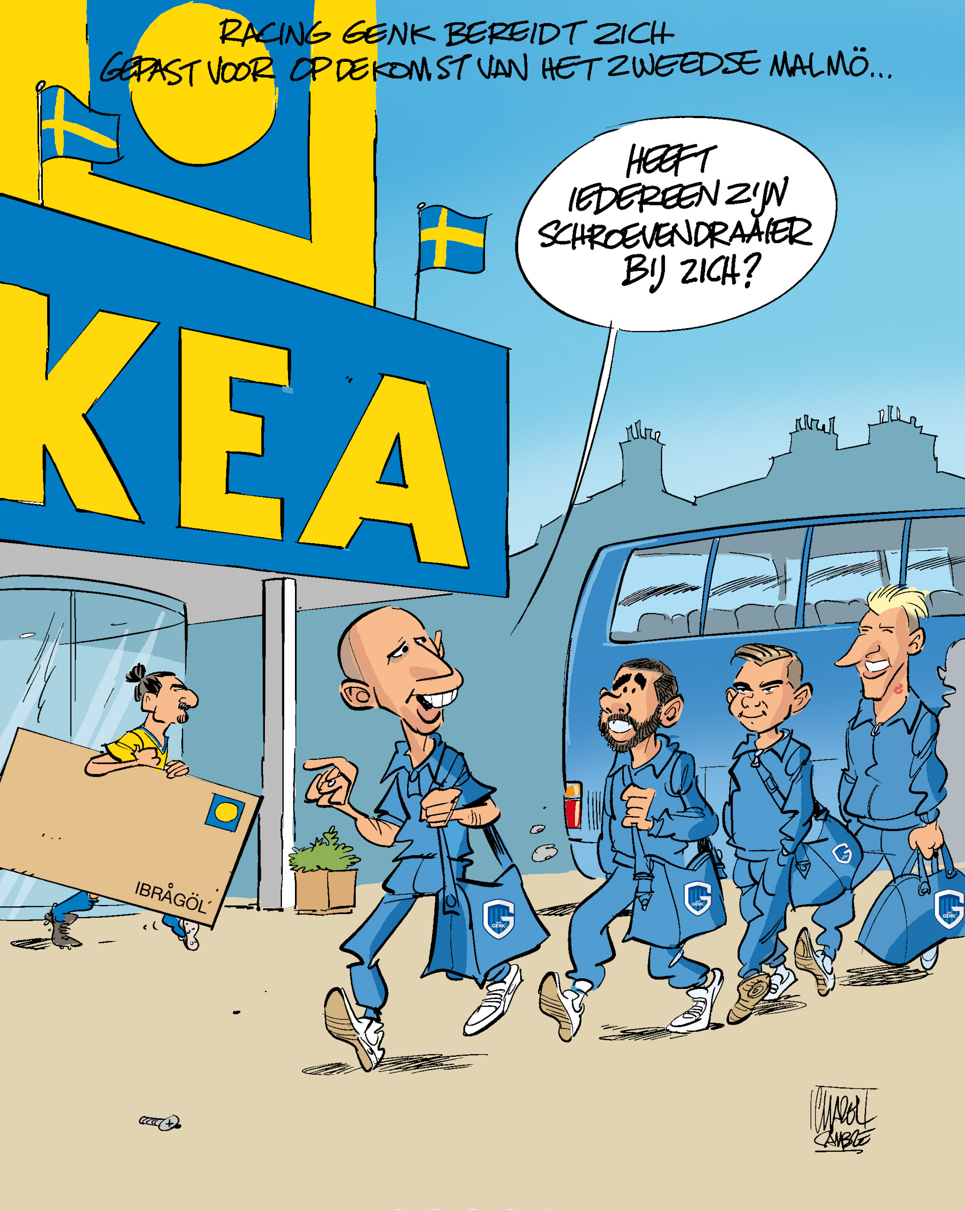 Pijnlijk realistische cartoon