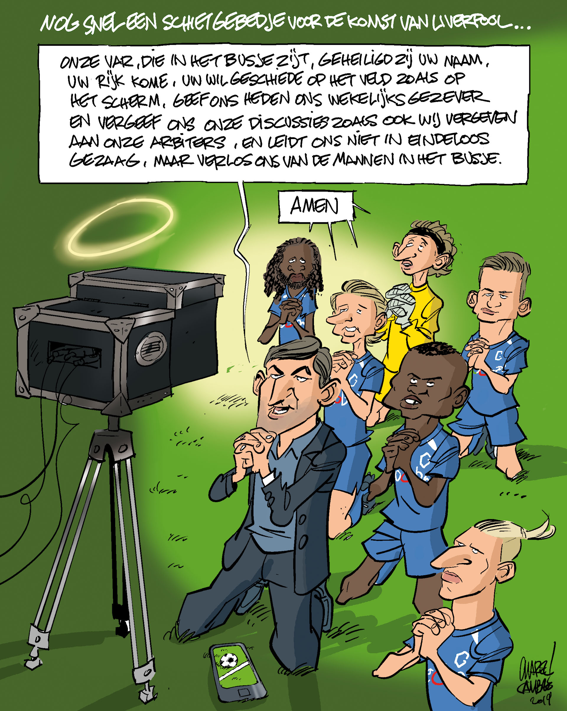 Pijnlijk realistische cartoon